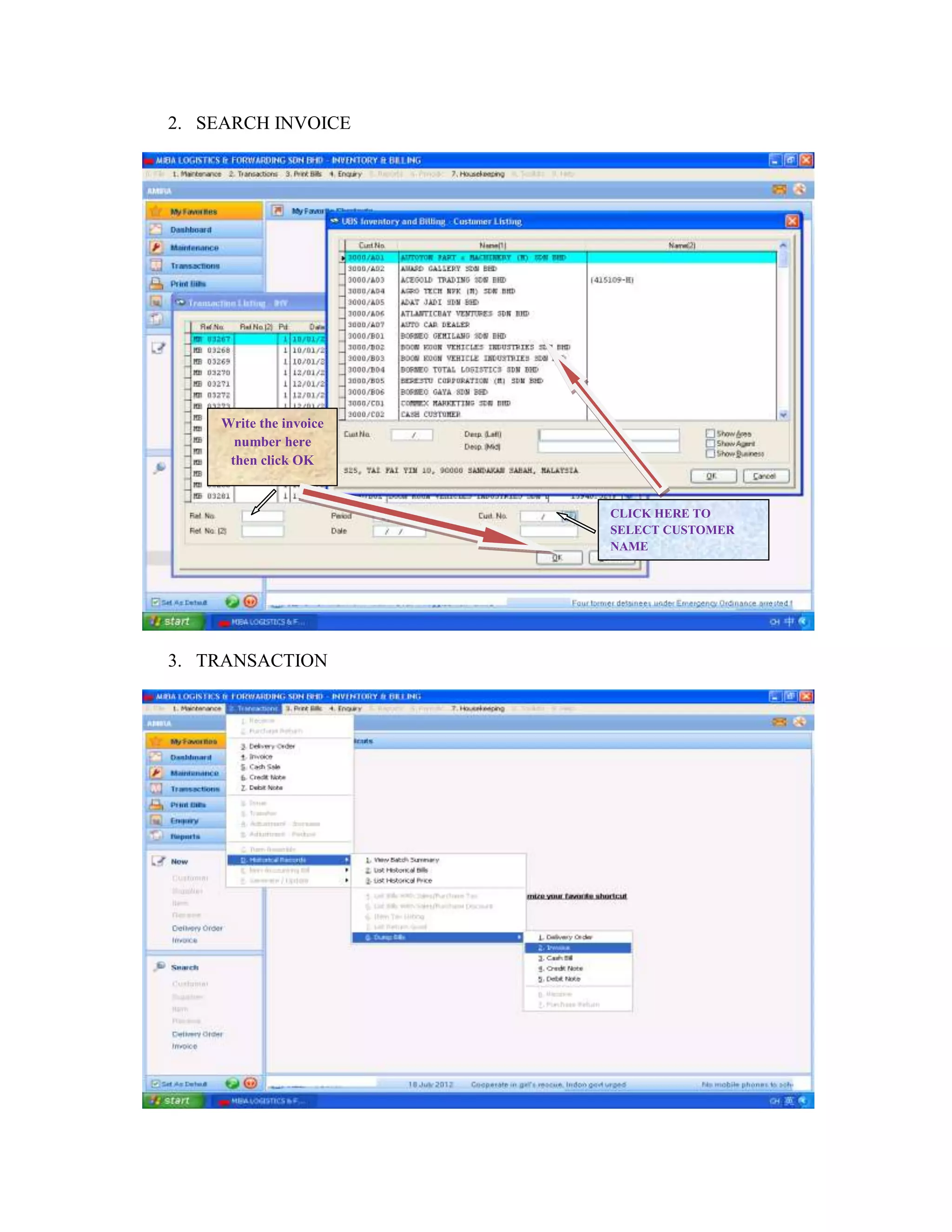 How to use ubs system for billing | DOCX