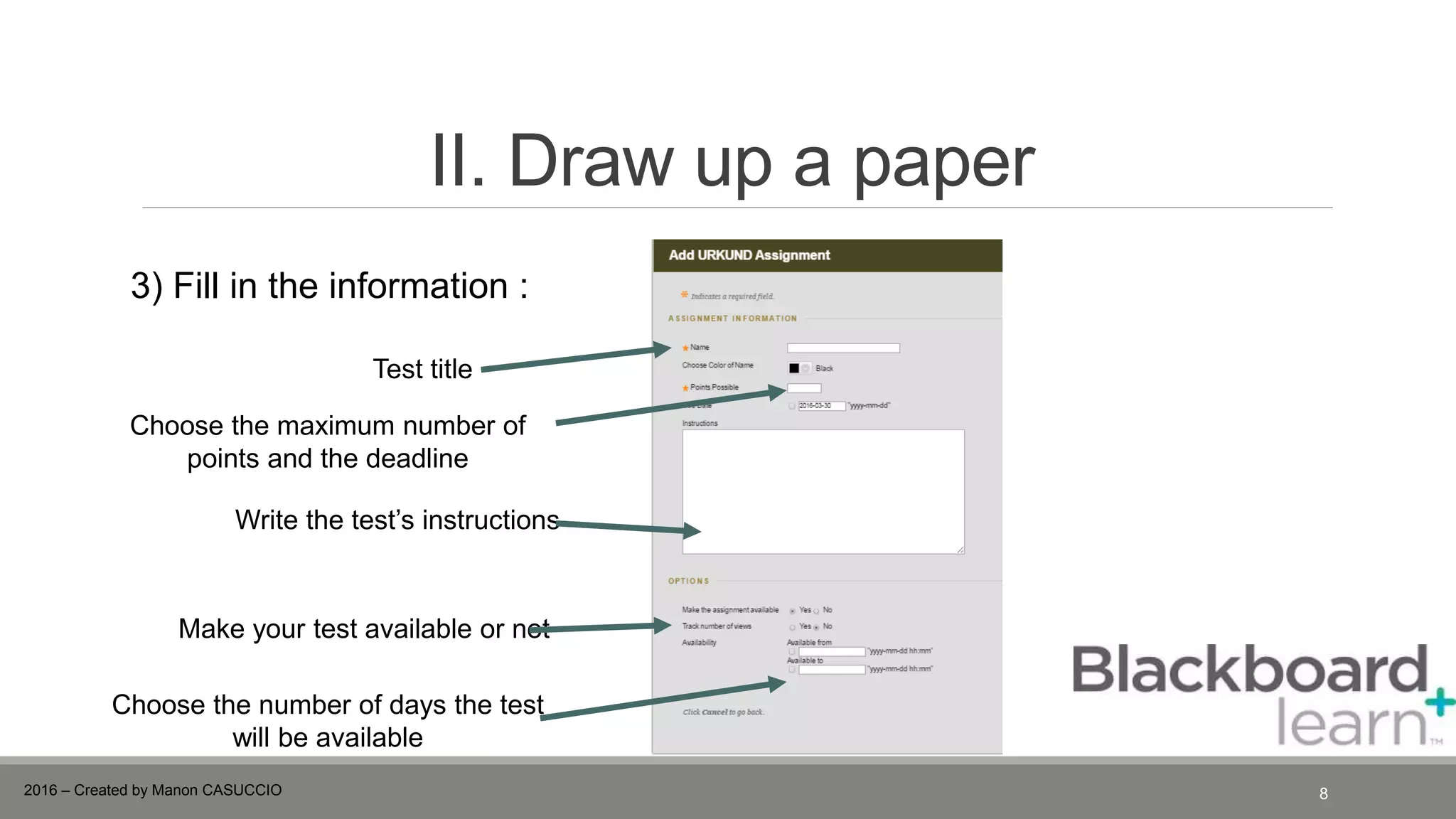 How to use Urkund on Blackboard | PPTX