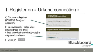 How to use Urkund on Blackboard | PPTX