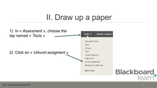 How to use Urkund on Blackboard | PPTX