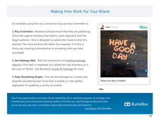 Psychology Of Vine: How To Create Videos That Drive Engagement | PPT