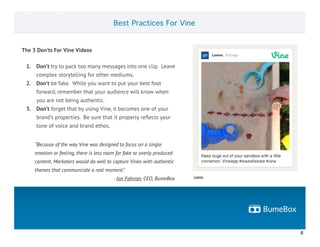 Psychology Of Vine: How To Create Videos That Drive Engagement | PPT