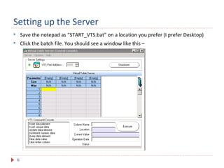 How to use VTS with loadrunner | PPT