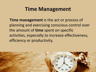 How to use your time productively | PPT