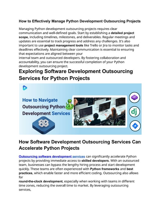 Optimizing Python Software Development for Streamlined Operations | PDF