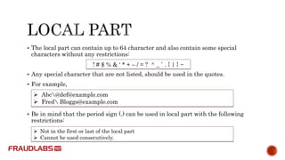 How to validate an email address syntax | PPT