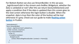 How to Validate Form With Flutter BLoC.pptx | Programming Languages | Computing