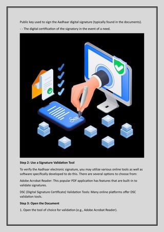 How to validate the Aadhaar electronic signature An Easy.pdf