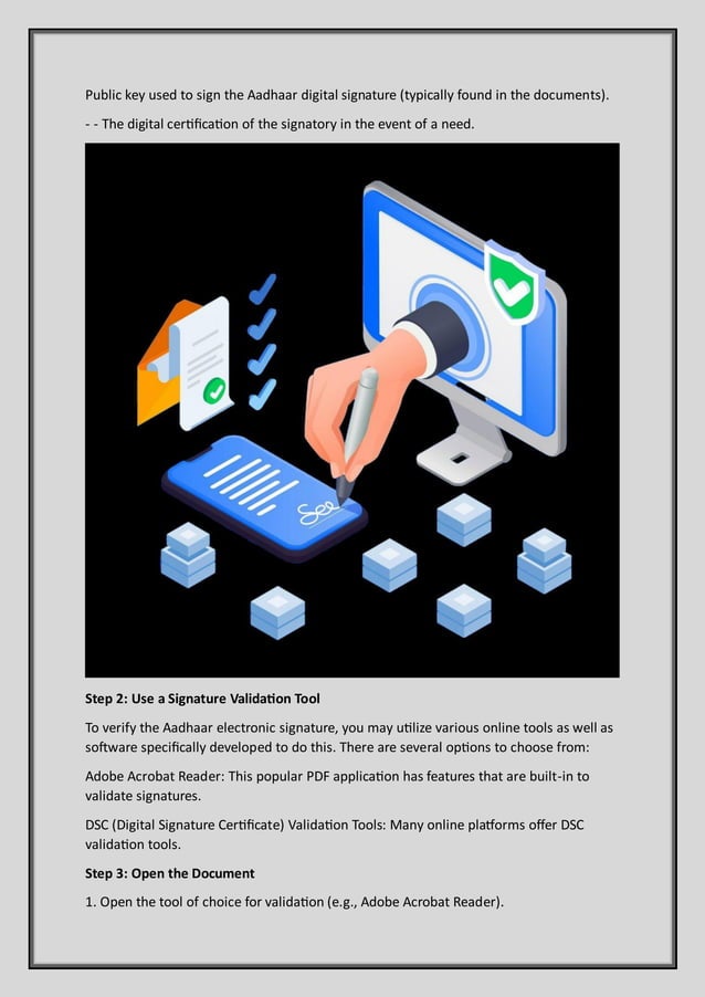 How to validate the Aadhaar electronic signature An Easy.pdf