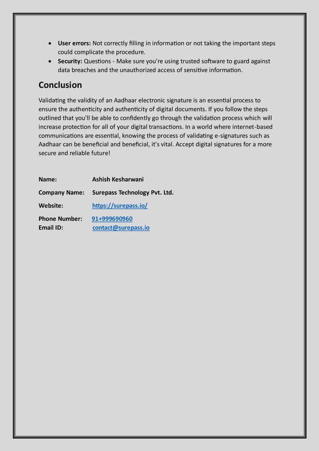 How to validate the Aadhaar electronic signature An Easy.pdf