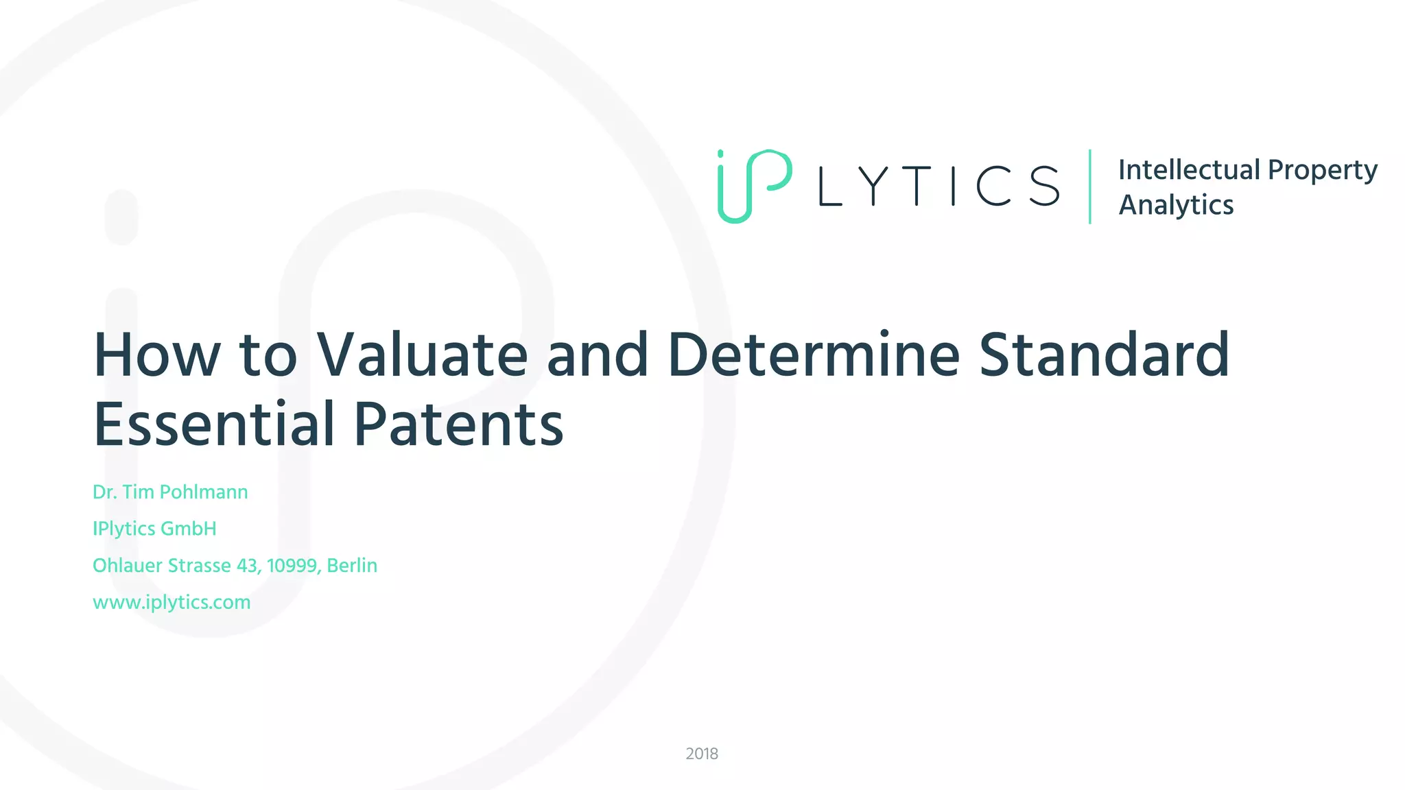 How to valuate and determine standard essential patents | PDF