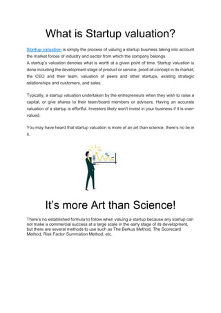 How to Value A Startup in AI Technology | PDF | Technology Industry ...