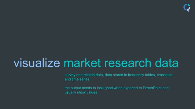 Discover new ways to visualize market research data | PPT