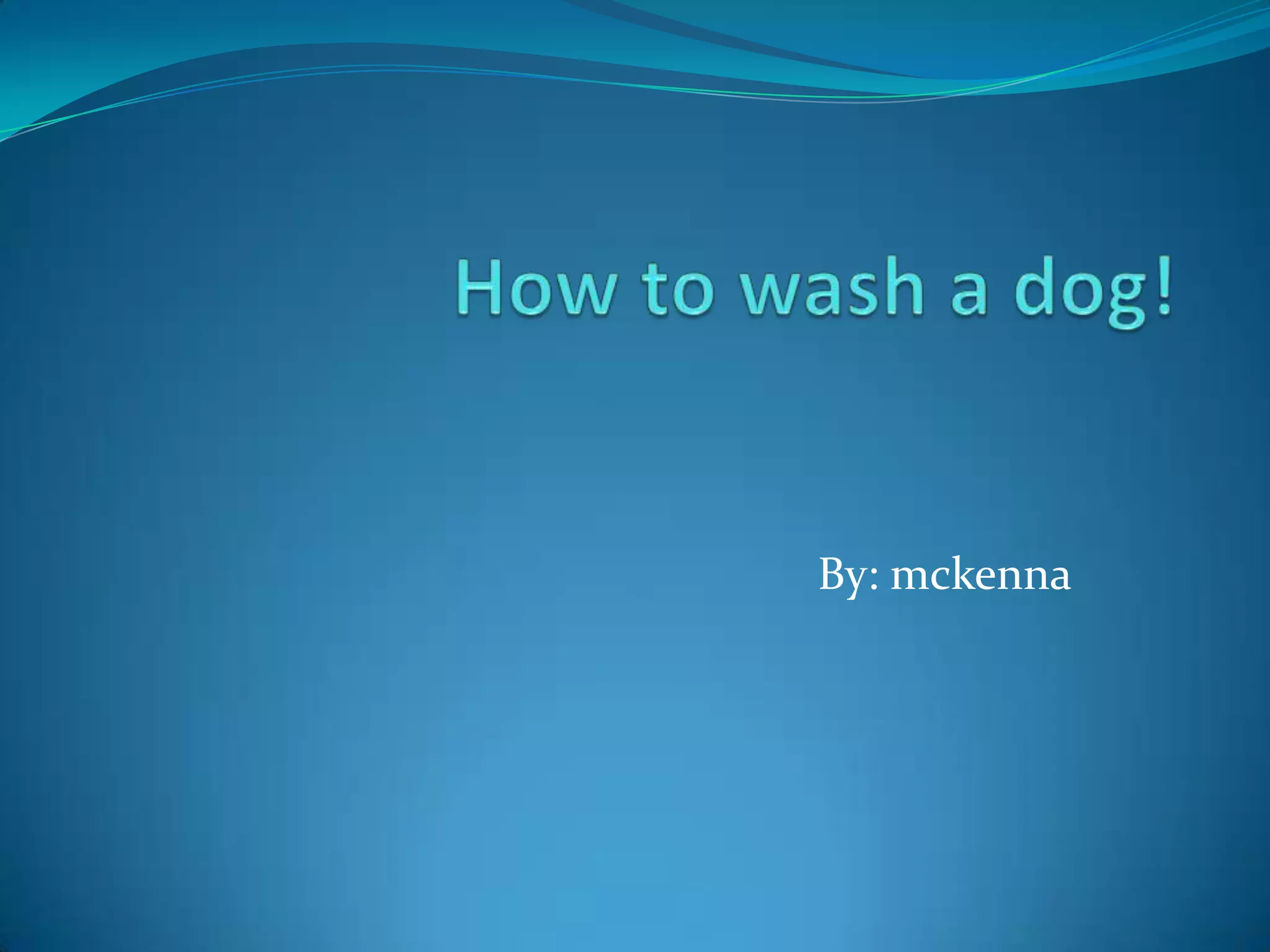 How To Wash A Dog | PPT
