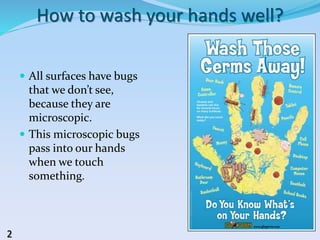 How to wash your hands well | PPTX