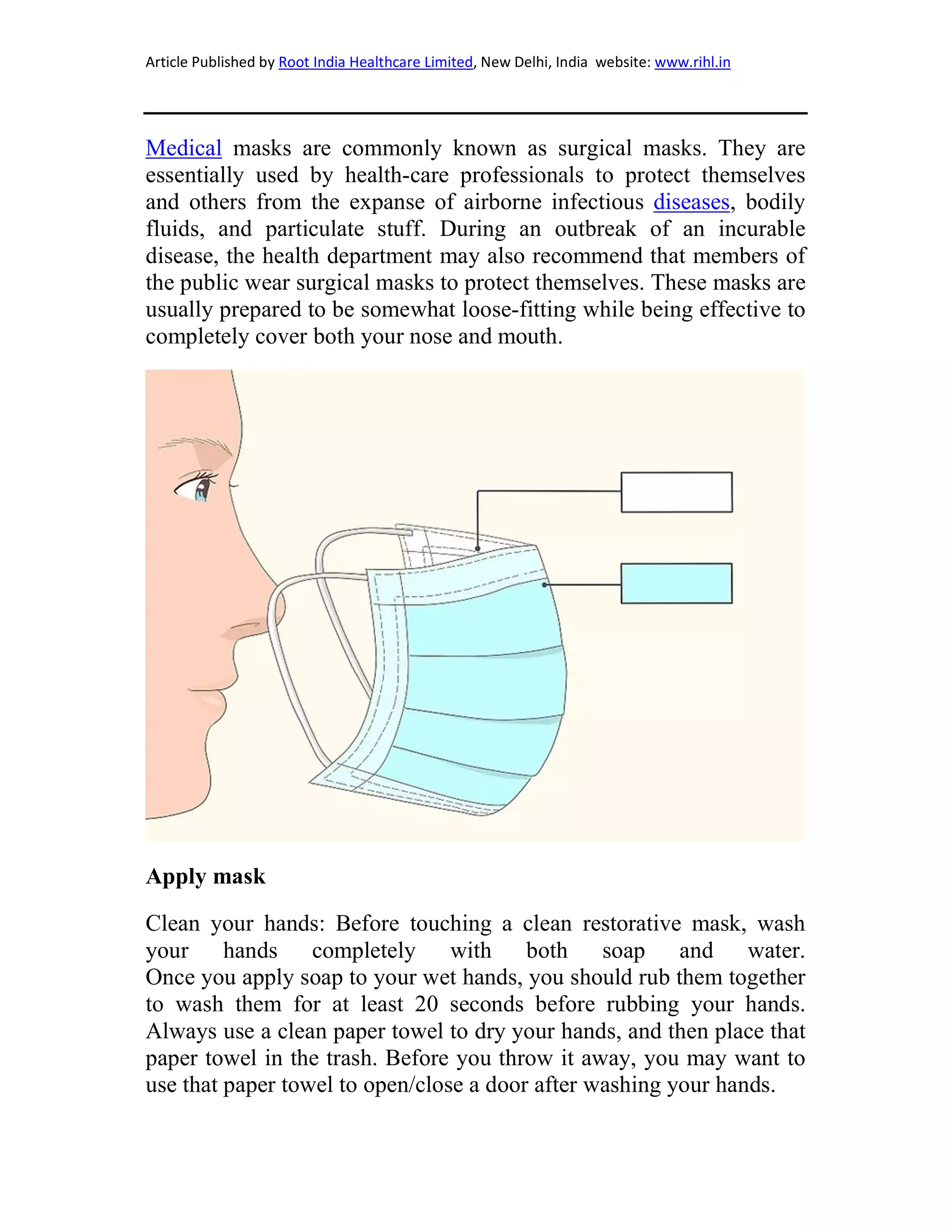 How to wear medical mask | PDF