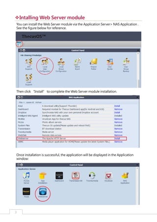 Installing and Setup Web Server | PDF