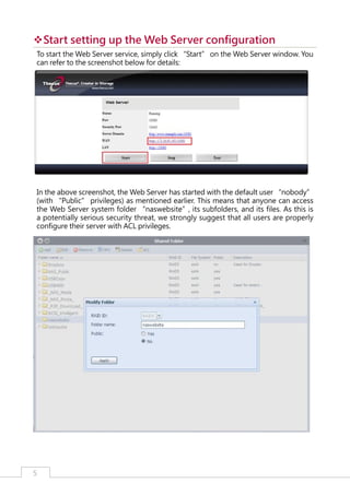 Installing and Setup Web Server | PDF