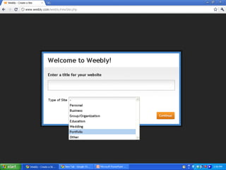 How to E-portfolio: Weebly | PPT