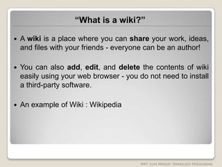 How to wiki | PPTX