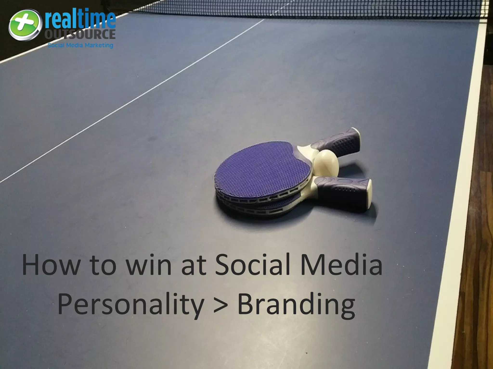 How to win at Social Media Personality Branding! | PPT