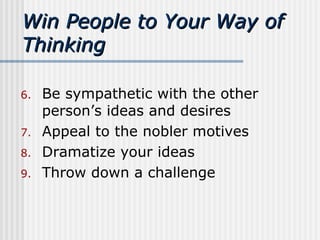 Howto winfriends dale carnegie | PPT