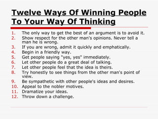 How to win friends and influence people | PPT