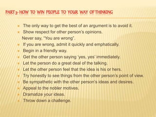 How to win friends and influence people | PPTX