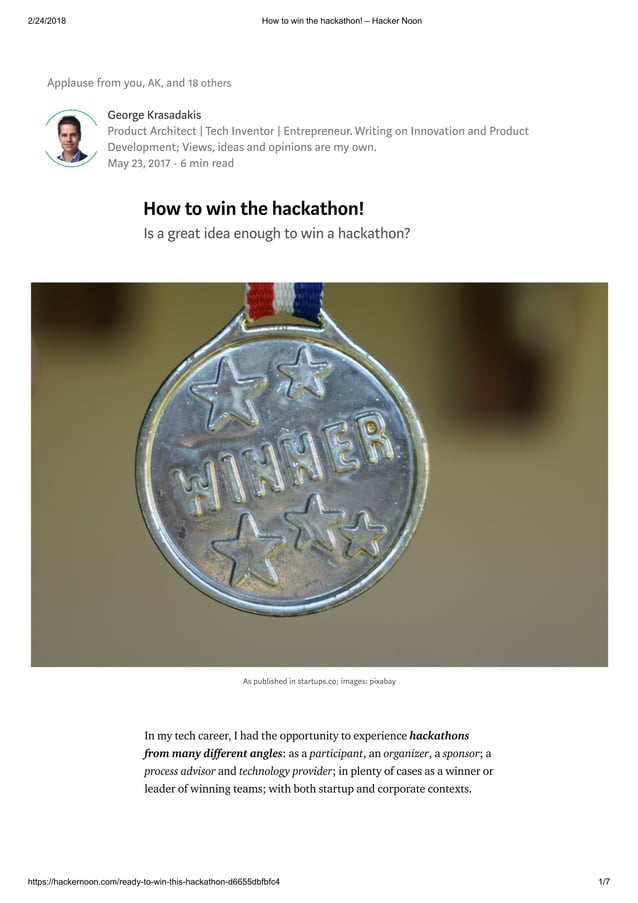 How to win the hackathon! | PDF