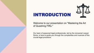 How to Win the Quashing of Fir.pptx