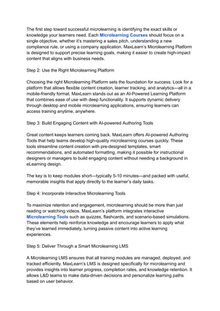 How to Win with Microlearning_ 6 Proven Steps to Success _ MaxLearn.pdf