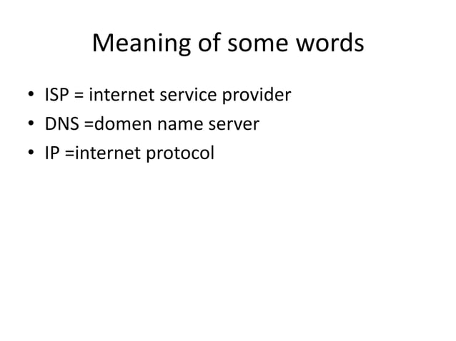 How to work internet | PPT