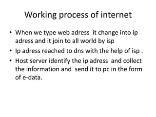 How to work internet | PPT