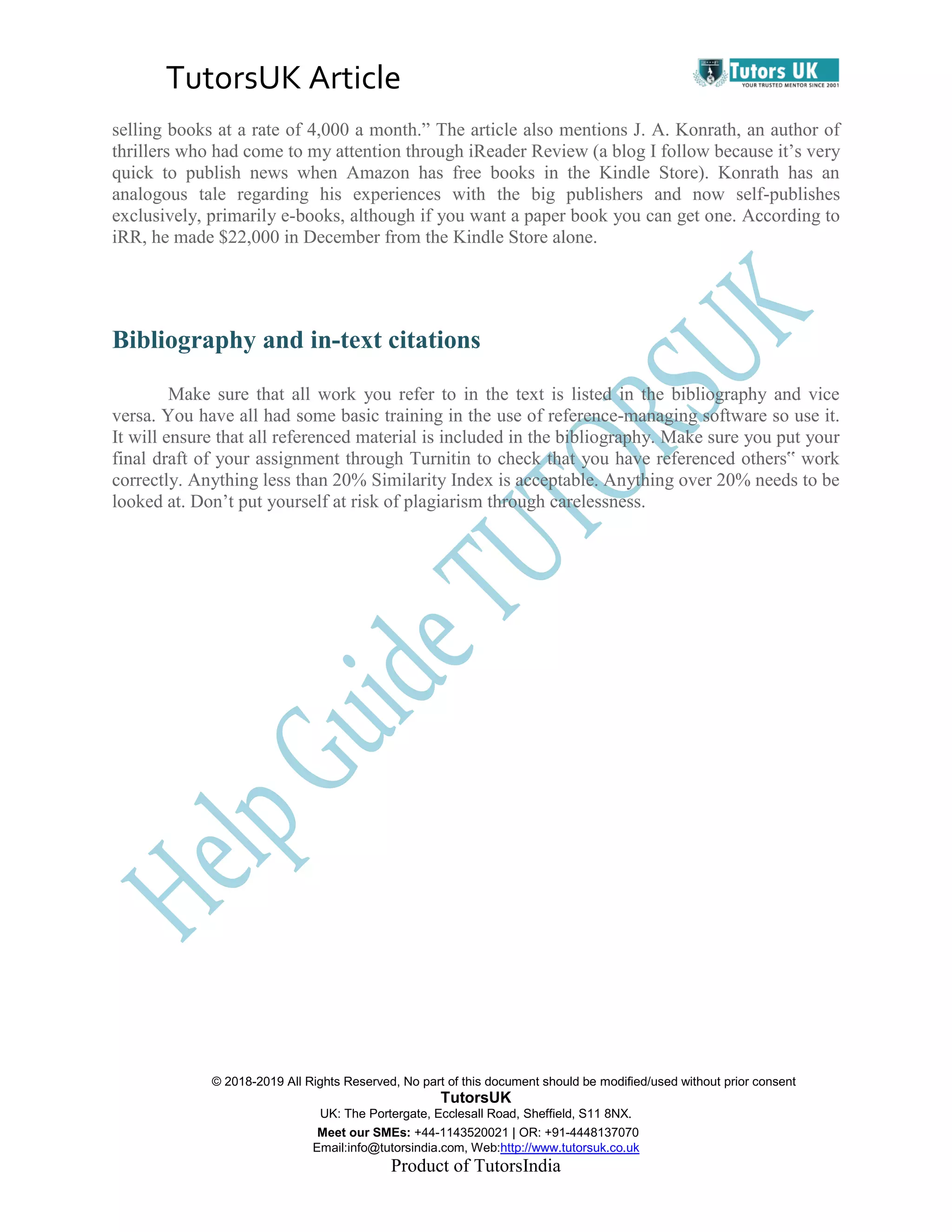 How to write : Guidelines for your writing assignment | PDF