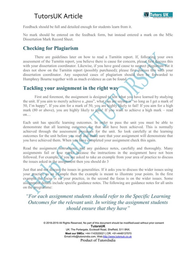 How to write : Guidelines for your writing assignment | PDF