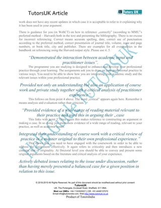 How to write : Guidelines for your writing assignment | PDF