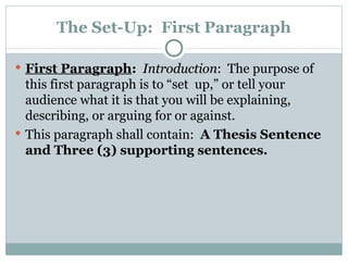 How to write a 5 paragraph essay | PPT