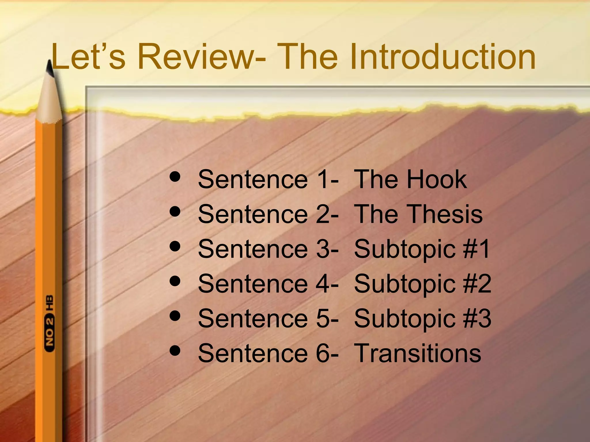 How to write a 5 paragraph essay | PPT