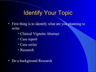 How to write a abstract | PPT