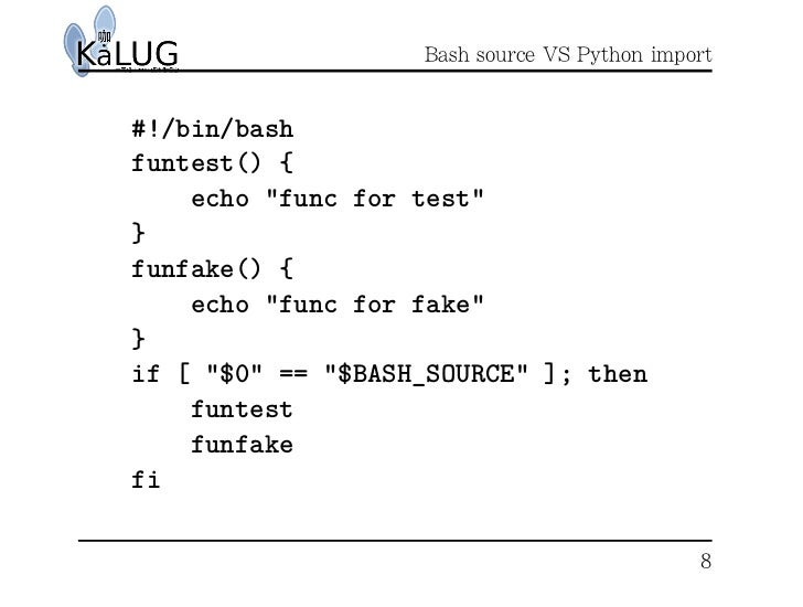 Coscup2012 How To Write A Bash Script Like The Python