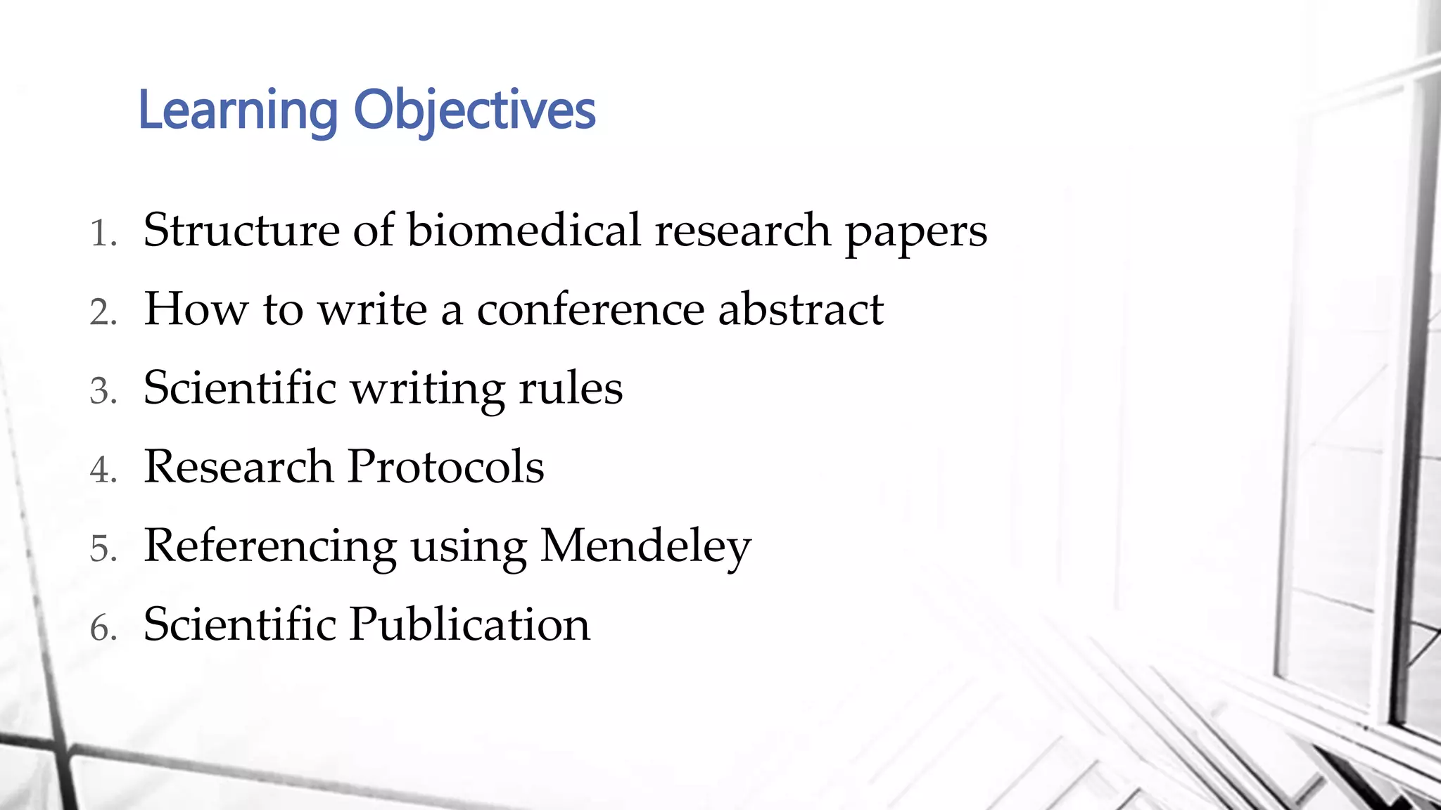 How to write a biomedical research paper | PPTX