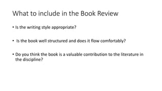 How to Write a Book Proper Review important.pptx