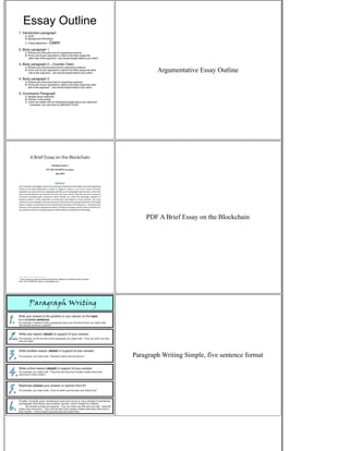 How To Write A Brief Essay | PDF