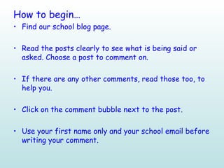 How to write a brilliant blog comment! | PPT