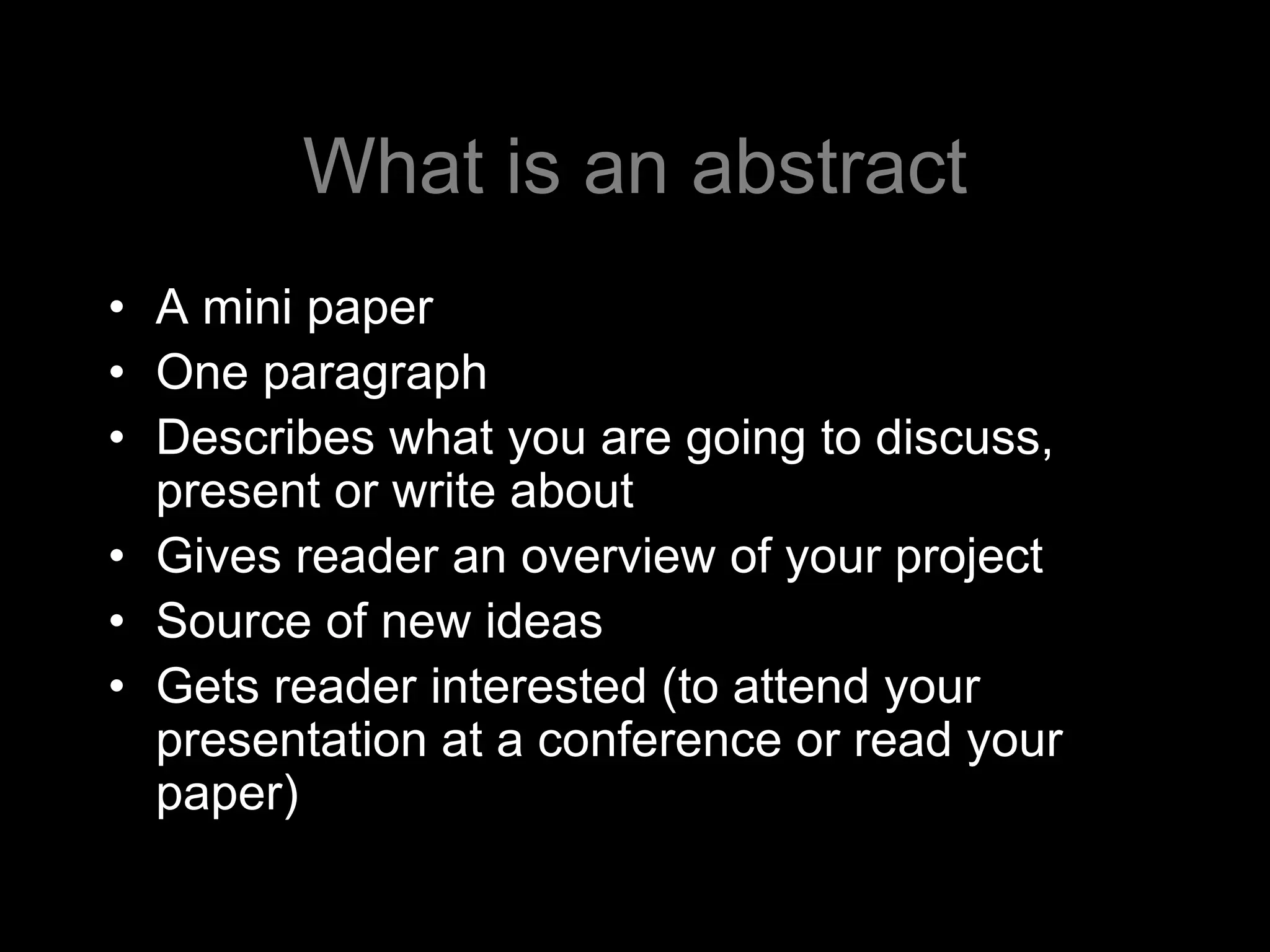 How to write Abstract AyHow to write Abstract AyHow to write Abstract ...