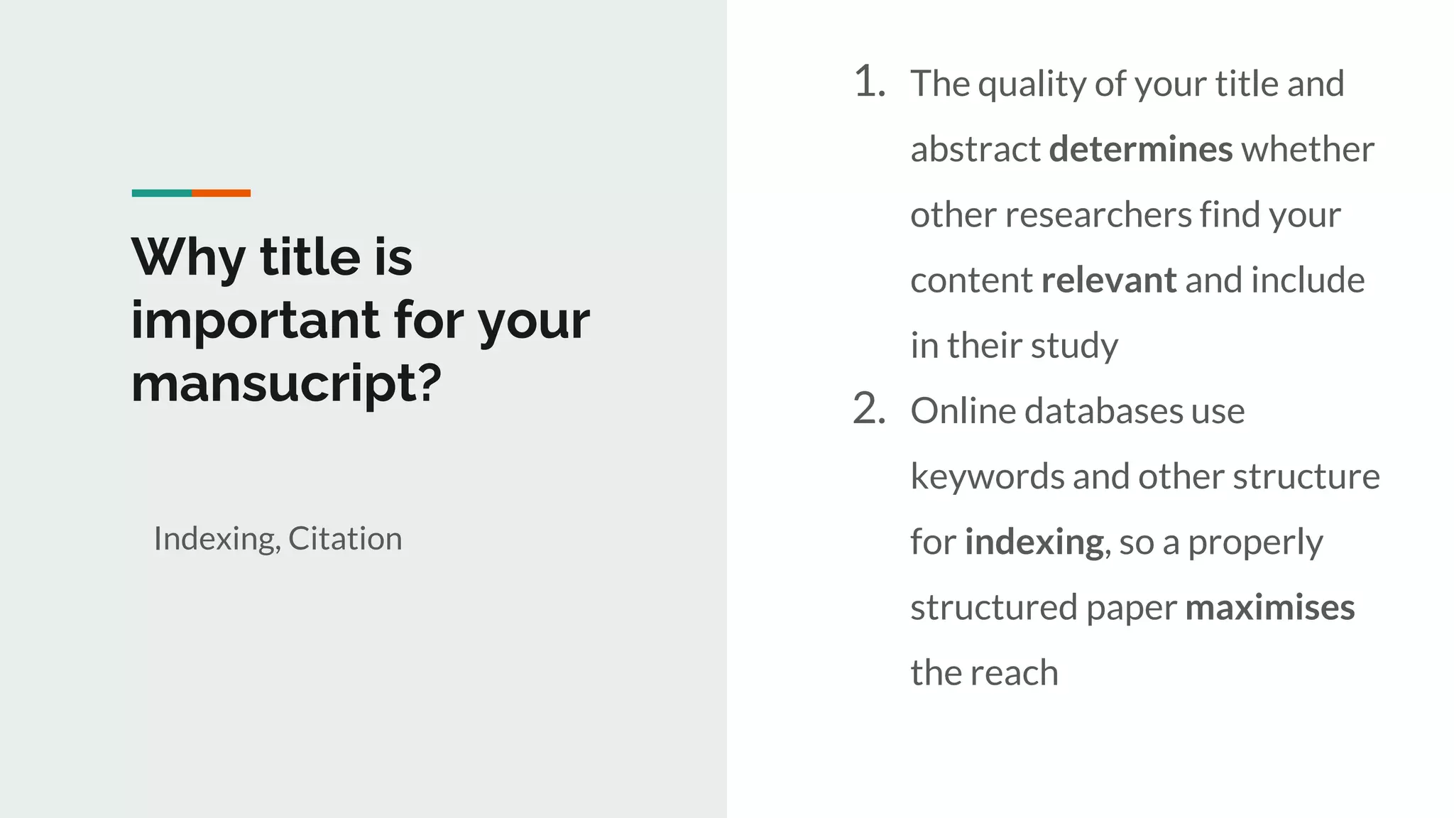How to write effective title for research paper and manuscript | PPTX ...