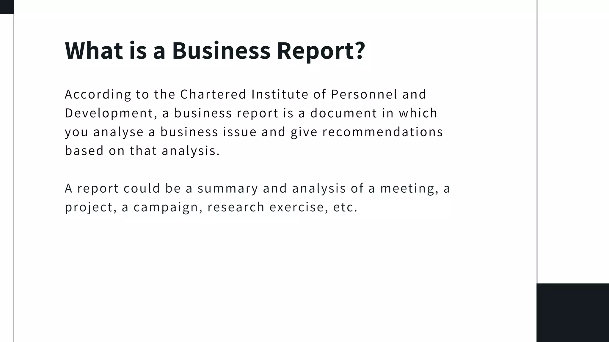 How to Write a Business Report | PPT