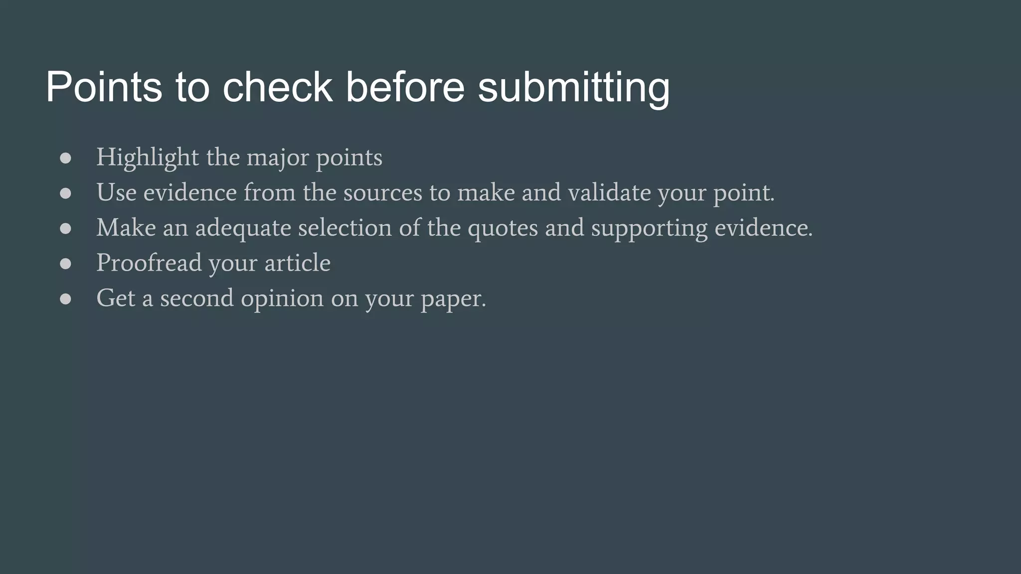How to write a captivating article review | PPT | Free Download