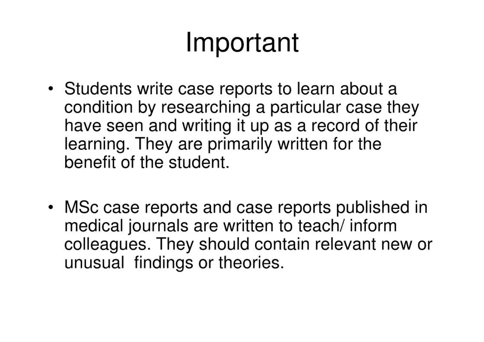 How To Write A Case Report | PDF