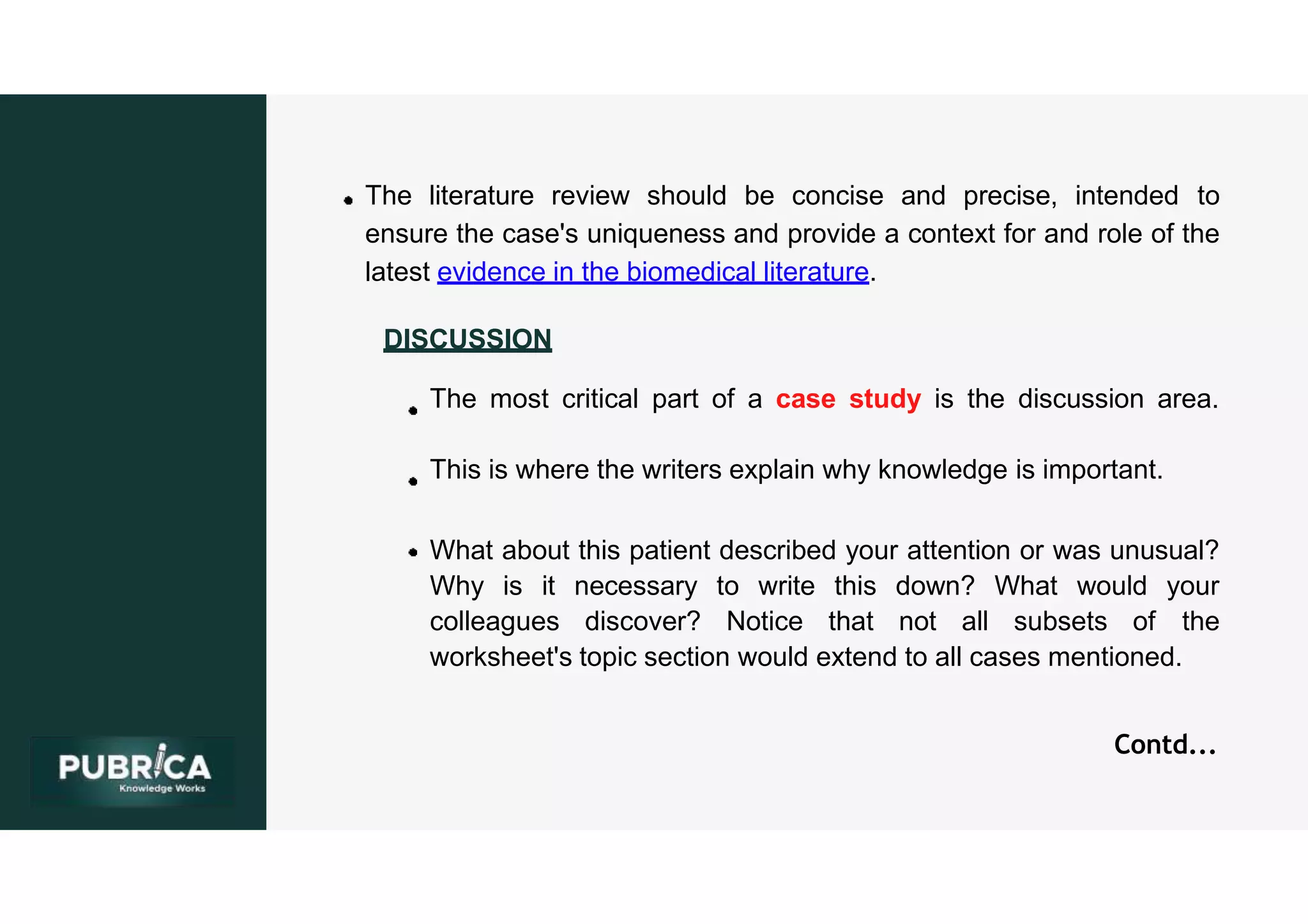 How to write a case report - Pubrica | PPTX